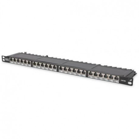 10GBase-T Network Patch Field DIGITUS Cat-6A Patch Panel – 24 Port ...